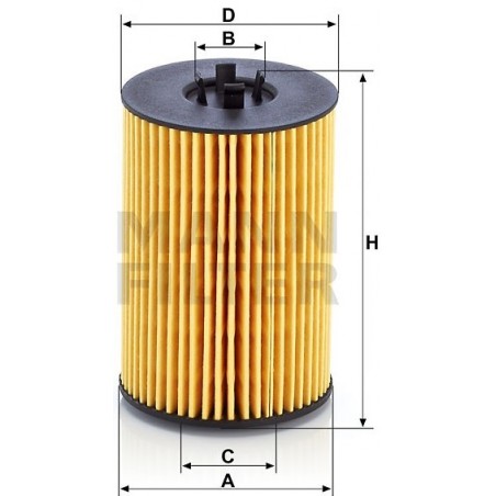 Mann Filter Filtro Aceite Grupo Volkswagen HU7020Z