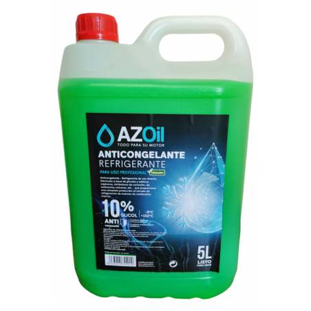 Azoil Anticongelante Refrigerante Orgánico Verde 10%